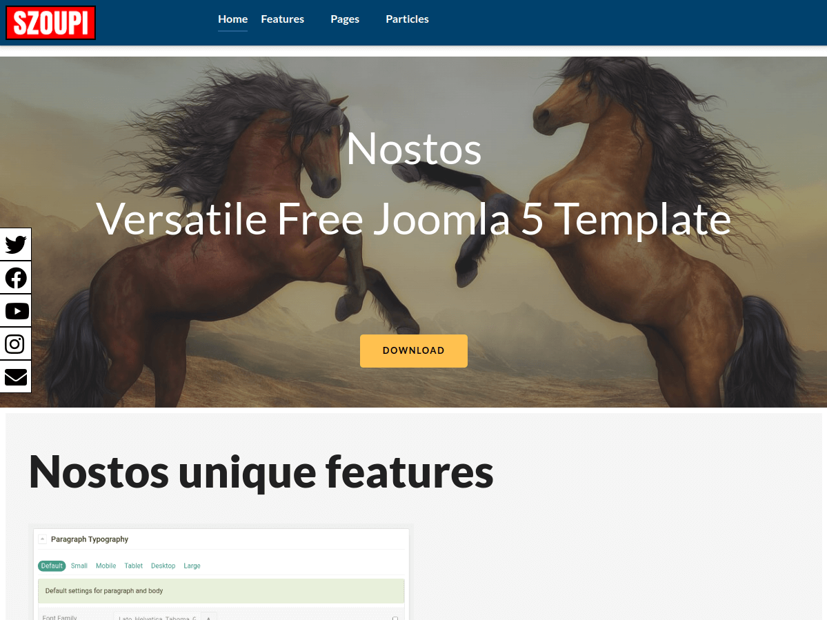 Free Joomla 5 Template - Nostos by Szoupi: Responsive, Versatile, and ...